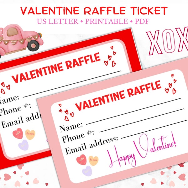 Printable Raffle Ticket - Etsy
