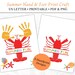Summer Handprint Art DIY Bundle, Summer Theme Hand & Foot Print Craft ...