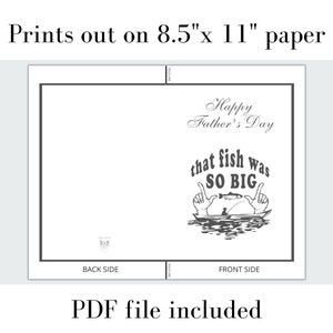 Father's Day Card Printable, Happy Father's Day, Instant Download Card ...