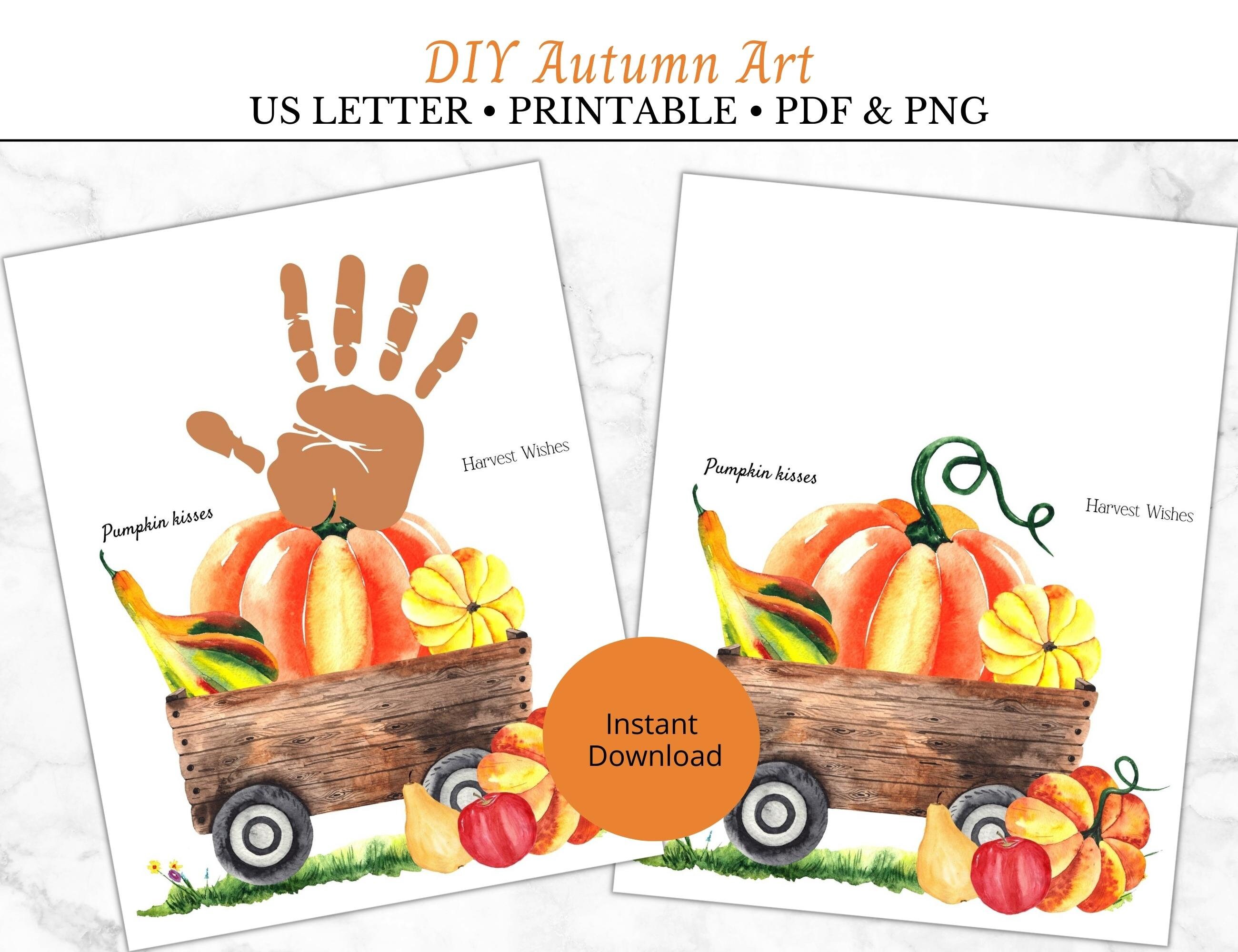 Thanksgiving Handprint & Footprint Craft Bundle 10 Designs - Etsy