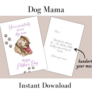 Printable Mother's Day Card, Happy Mother's Day, Instant Download Mom ...