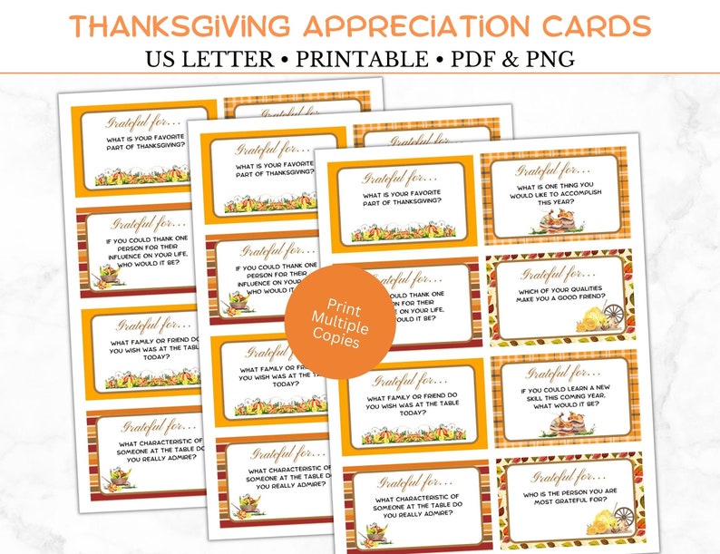 Printable Thanksgiving Game, How to Say Thank You Gratitude Cards ...