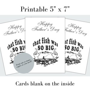 Father's Day Card Printable, Happy Father's Day, Instant Download Card ...