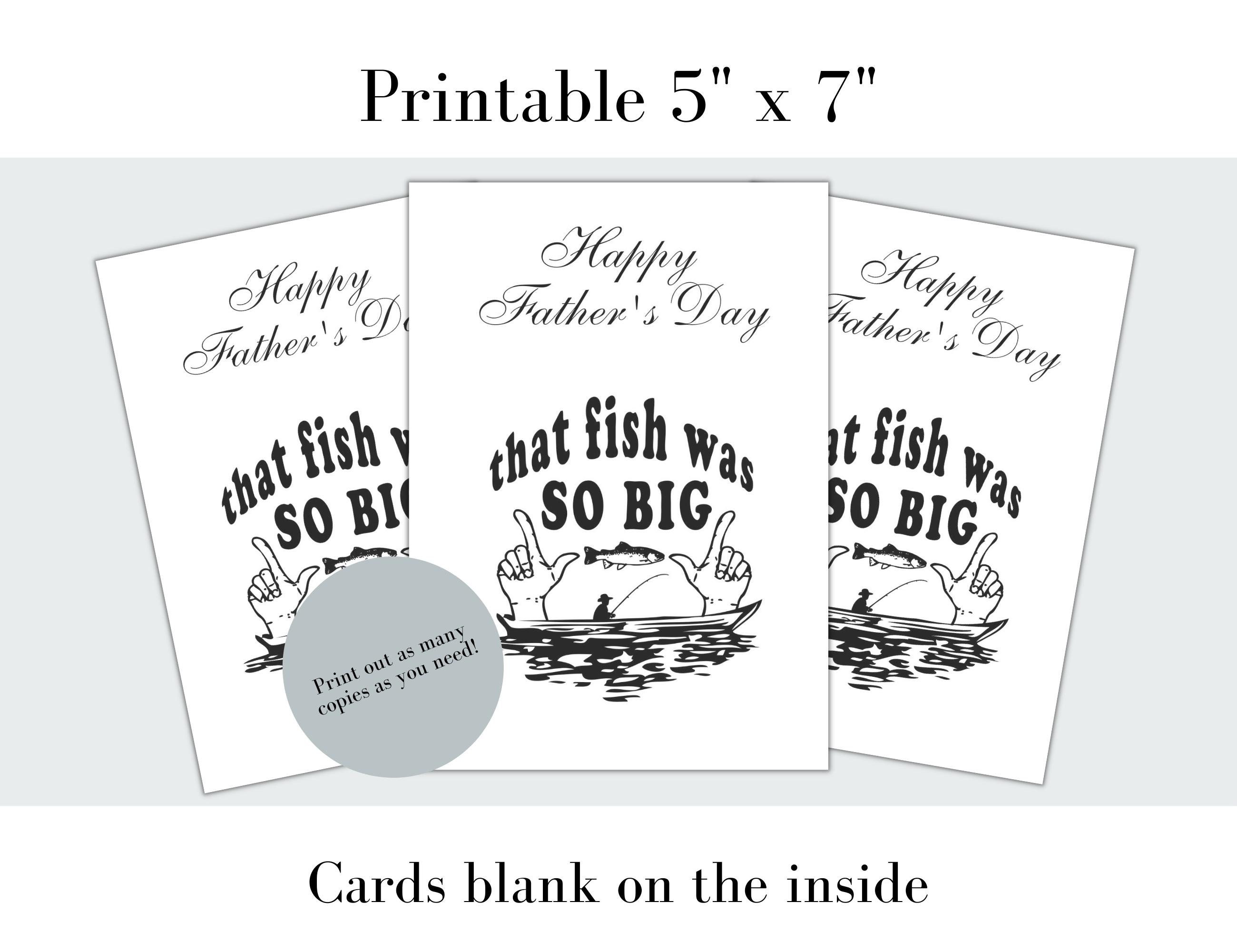 Father's Day Card Printable, Happy Father's Day, Instant Download Card ...