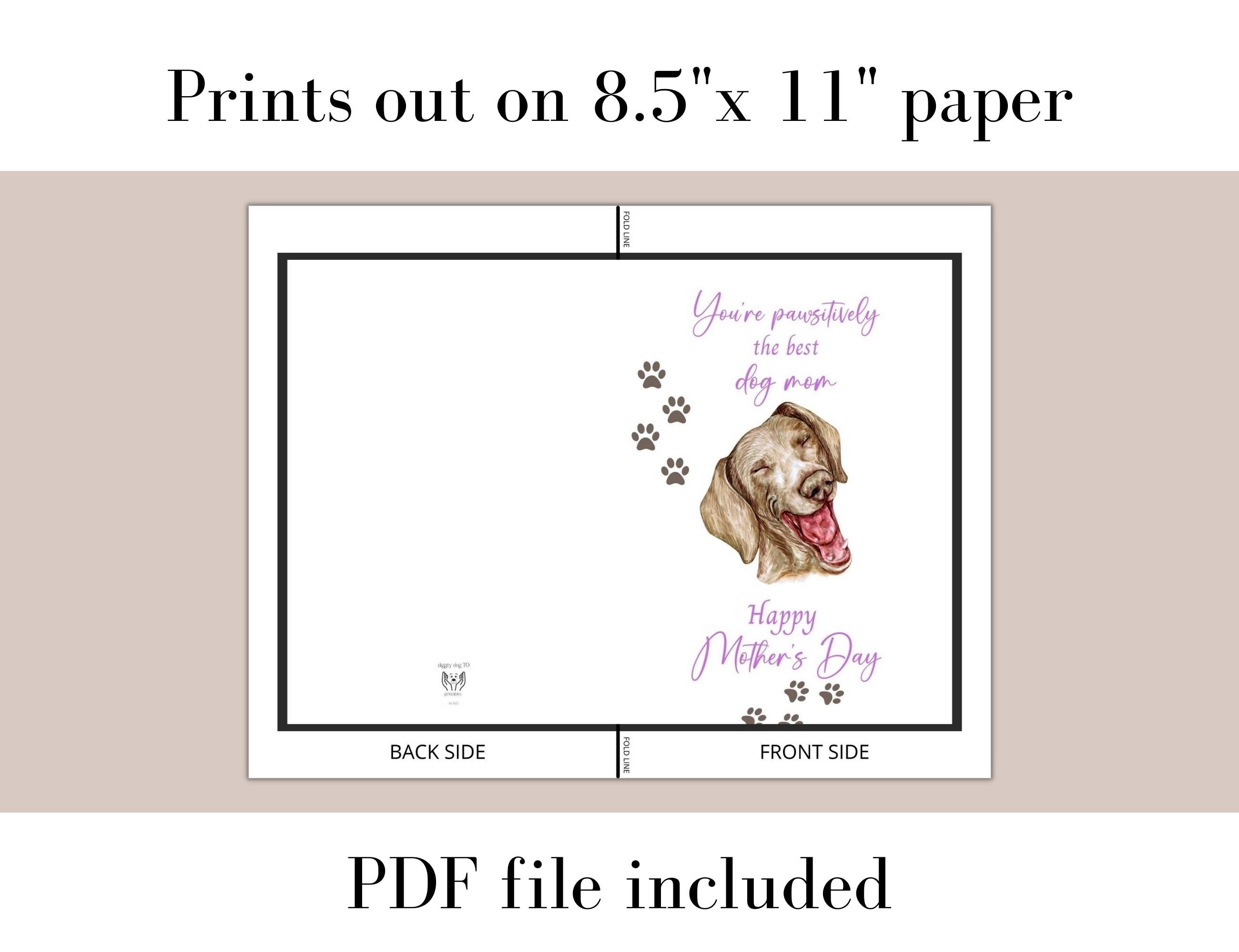 Printable Mother's Day Card, Happy Mother's Day, Instant Download Mom ...