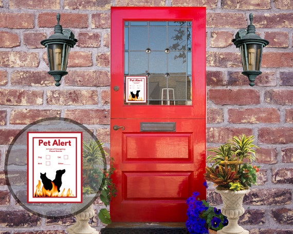 Printable Pet Alert Sign - Etsy