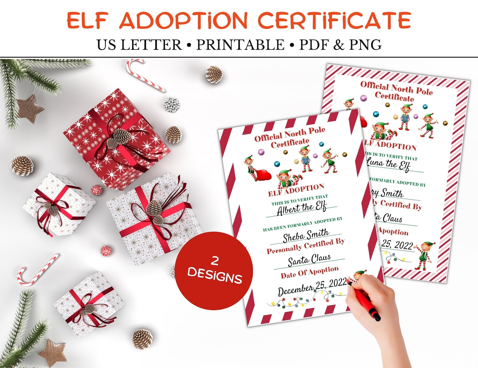 Elf Adoption Certificate, Elf Printable Adoption Certificate, Adopt an ...