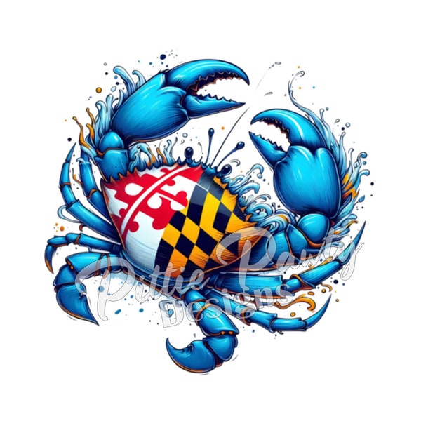 Blue Crab Sublimation - Etsy