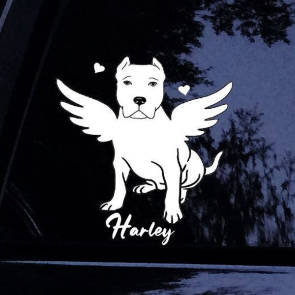 Angel Wings Dog Decal - Etsy