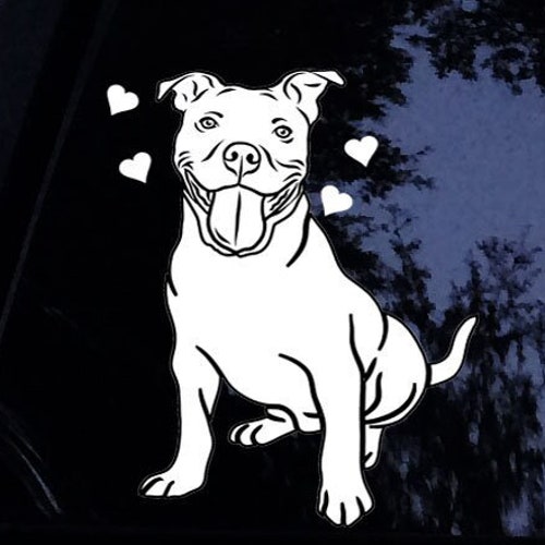 Pit Life Smiley Pittie Face Pitbull Dog Sticker Vinyl Car - Etsy