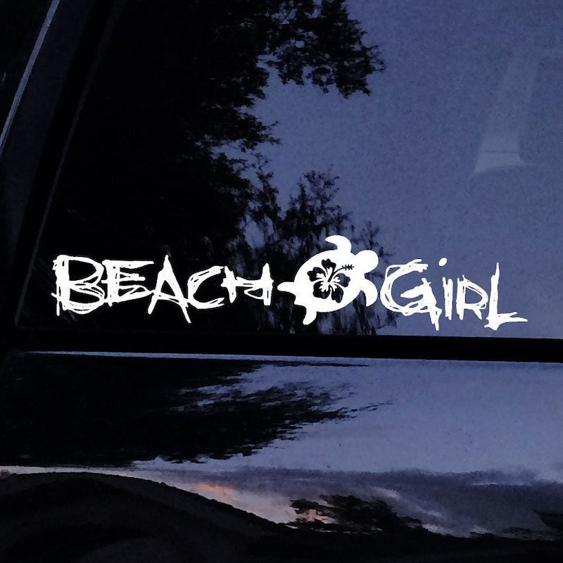 Beach Car Decal - Etsy