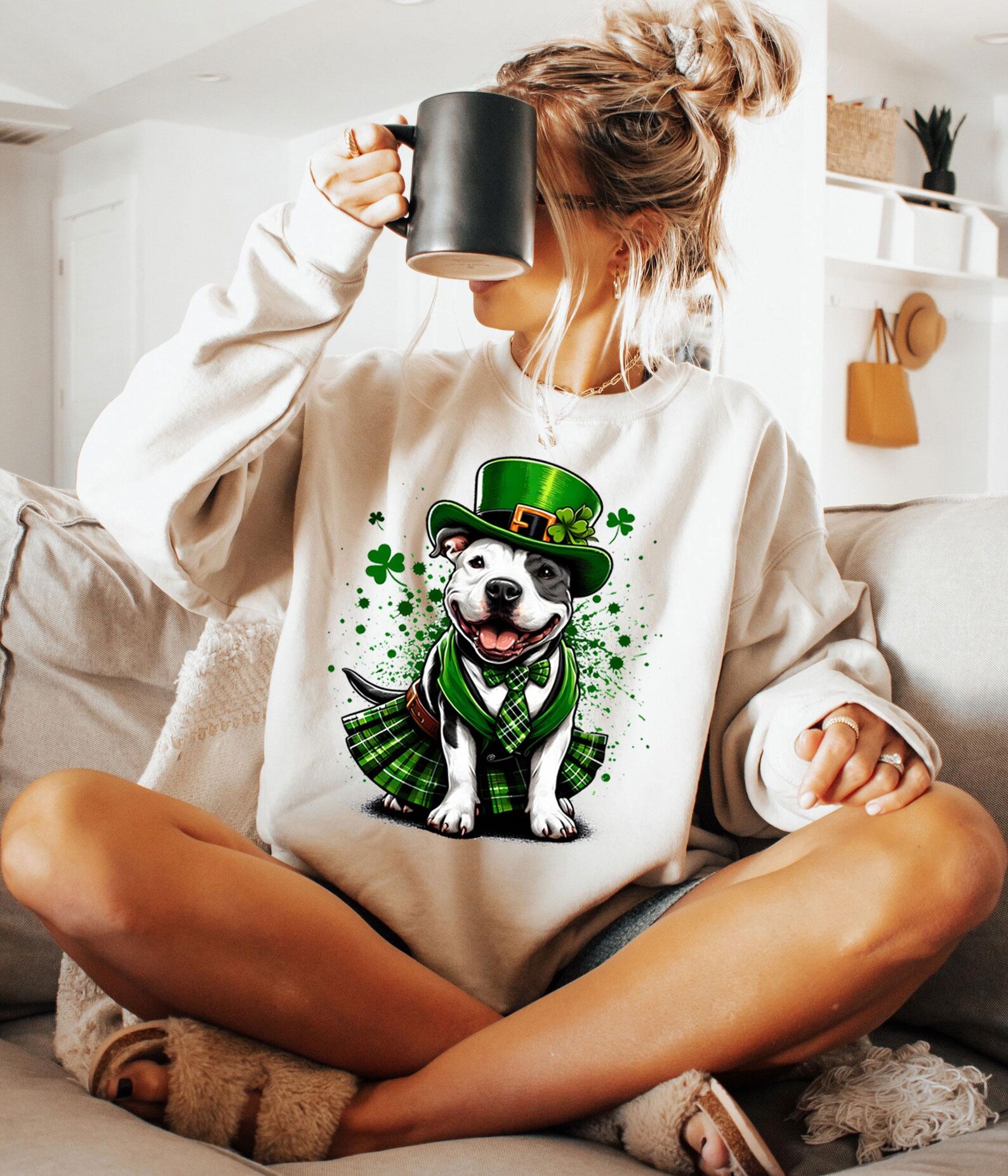 Pitbull PNG Pretty Pitbull in a Kilt - St Patricks Day Png - Pit Bull ...
