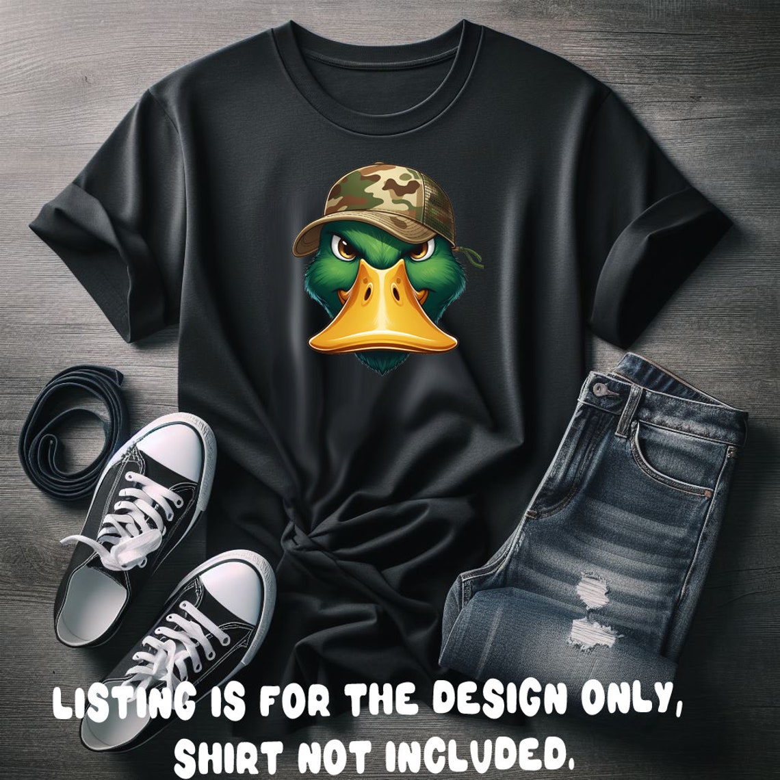 PNG Digital Download - Mallard Duck Face - Duck Hunter Camo Print - PNG ...