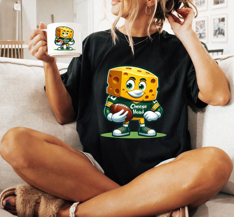 Cheese Head PNG Digital Download - Cheese Head Football Fan - Green Bay ...