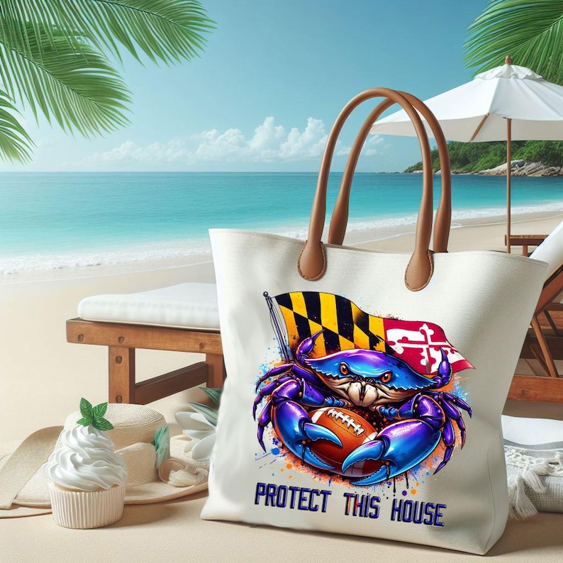 Crab PNG Digital Download - Maryland Flag Purple Crab Protect This ...
