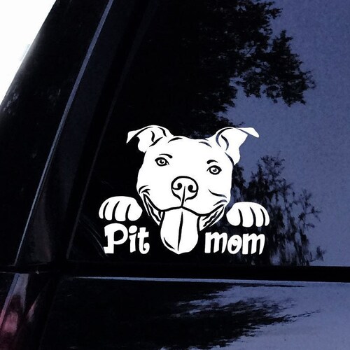 Pit Life Smiley Pittie Face Pitbull Dog Sticker Vinyl Car - Etsy