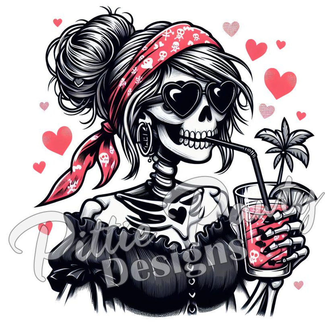 Skeleton Mama PNG Digital Download - Valentine Skeleton Mama Zombie ...