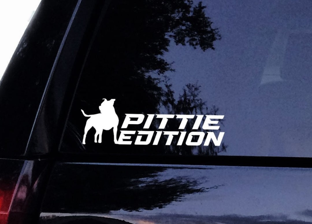 Pitbull Decal - Pittie Edition Pit Pitbull Dog Sticker - With FREE ...