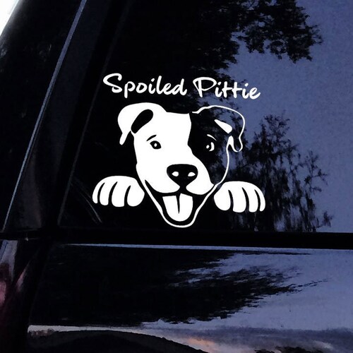 Pit Life Smiley Pittie Face Pitbull Dog Sticker Vinyl Car - Etsy