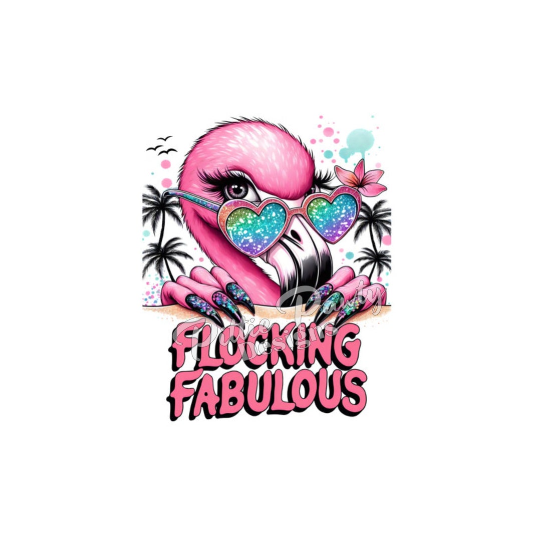 PNG Digital Download - Flocking Fabulous Prismatic Glitter Peeking ...