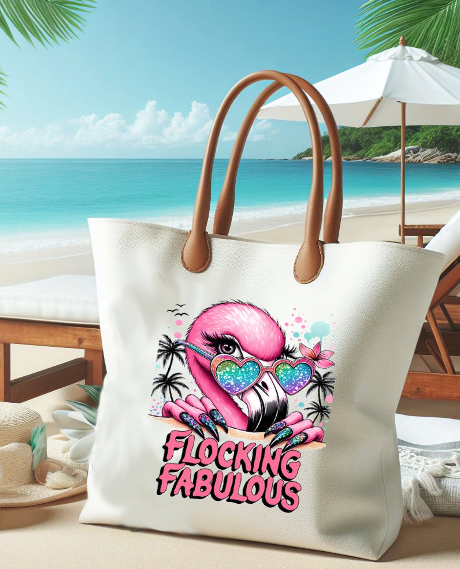 PNG Digital Download - Flocking Fabulous Prismatic Glitter Peeking ...