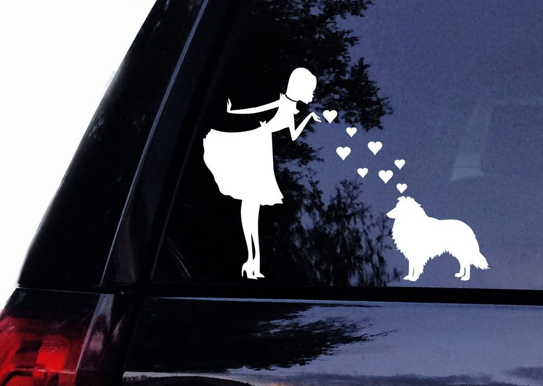 Sheltie Mom and Pearls Dog Sticker - Vinyl Car Window Decal Sticker - Etsy
