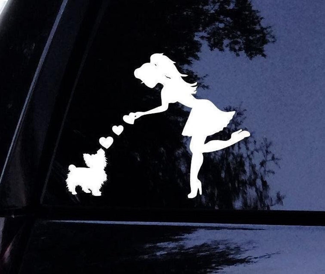 Yorker Decal- Sassy Lady Loves Her Yorkie Mom Dog Sticker - Vinyl Car ...
