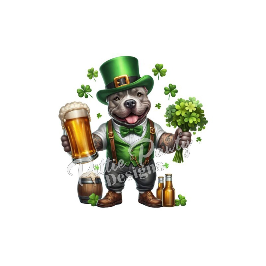 Hi Honey, I'm Home Pit Bull - St Patricks Day - Pitbull Design ...