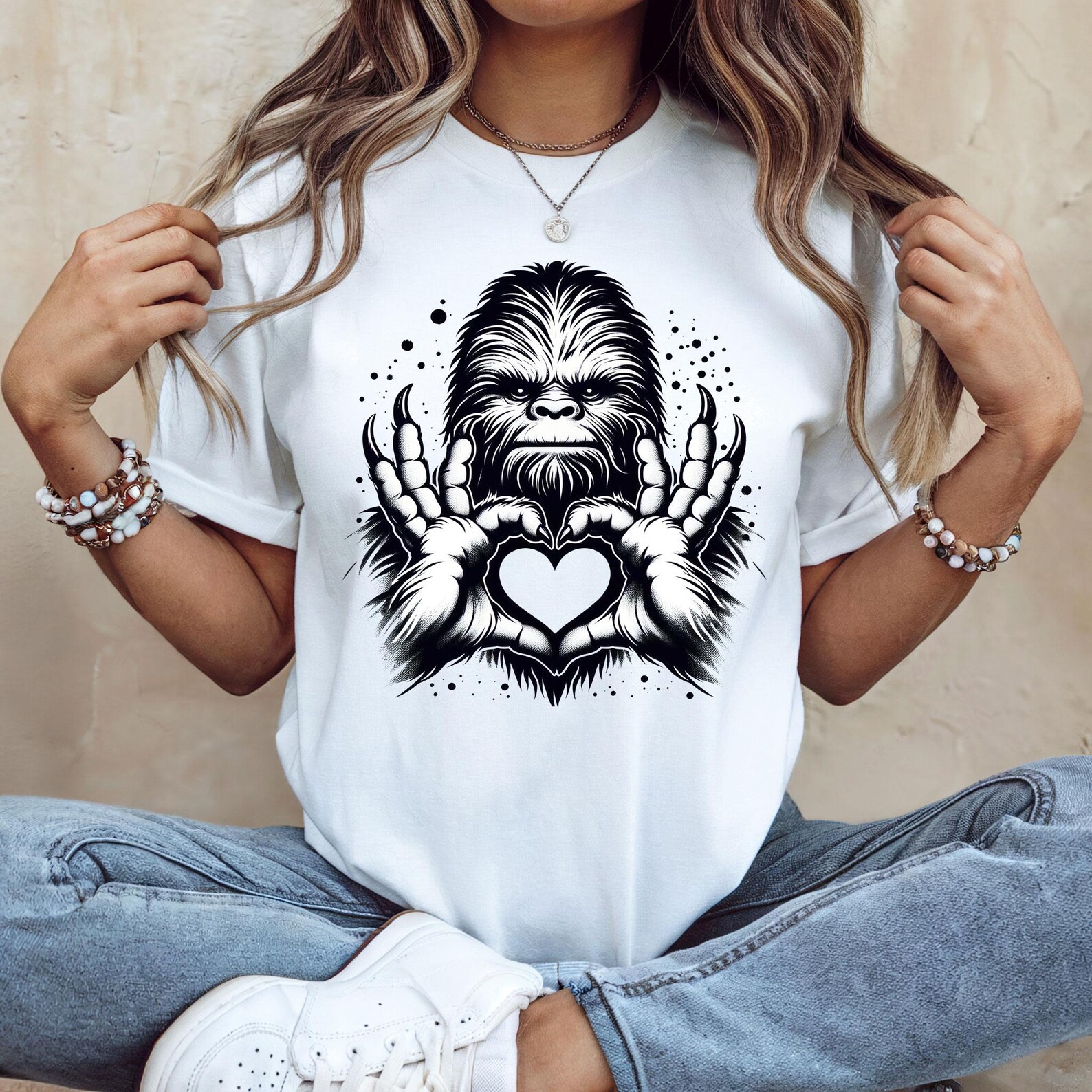 Sasquatch PNG Digital Download - Sasquatch Love Heart Hands - PNG ...