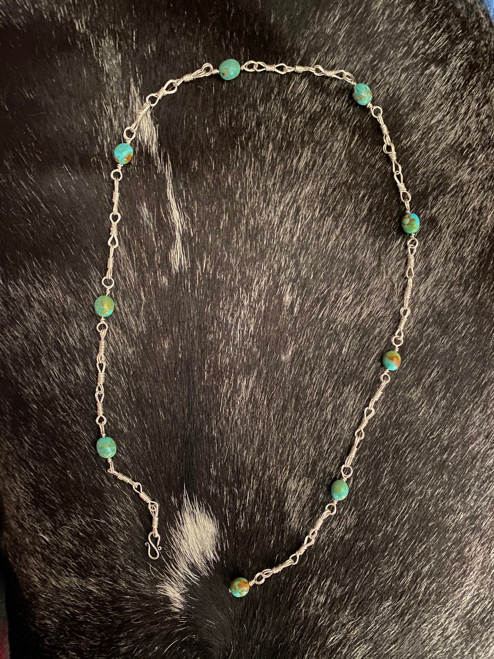 Cow Camp Style Rein Chain Necklace Made With Sterling Silver - Etsy