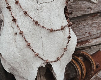 Cow Camp Style Rein Chain Necklace Made With Sterling Silver - Etsy