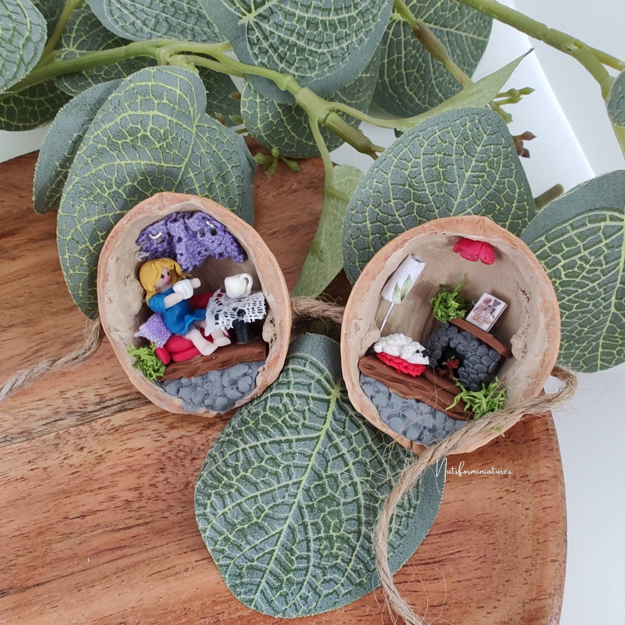 Walnut House Doll Miniature. Micro Home. Collectable Walnut - Etsy