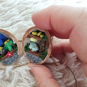 Walnut Mouse Miniature House. Micro Home. Collectable Walnut House in a ...