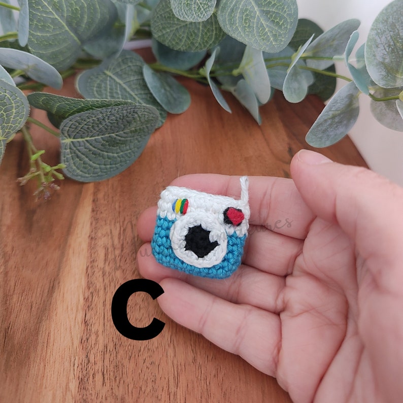 Mini Crochet Amigurumi Vintage Retro Camera Style. Instagram or ...