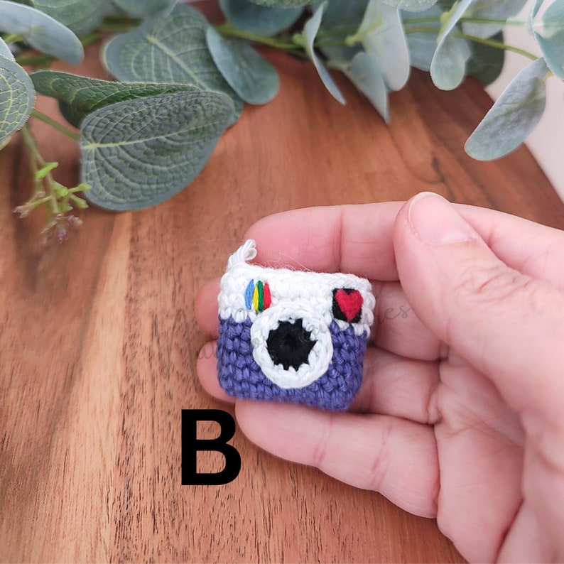 Mini Crochet Amigurumi Vintage Retro Camera Style. Instagram or ...