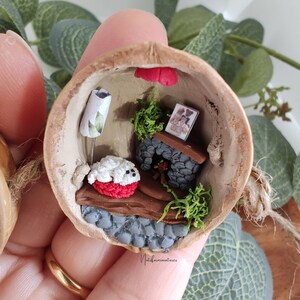 Walnut House Doll Miniature. Micro Home. Collectable Walnut - Etsy