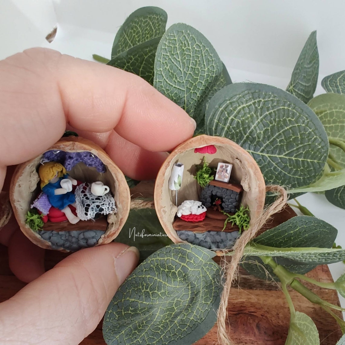 Walnut House Doll Miniature. Micro Home. Collectable Walnut - Etsy