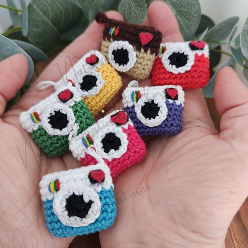 Mini Crochet Amigurumi Vintage Retro Camera Style. Instagram or ...