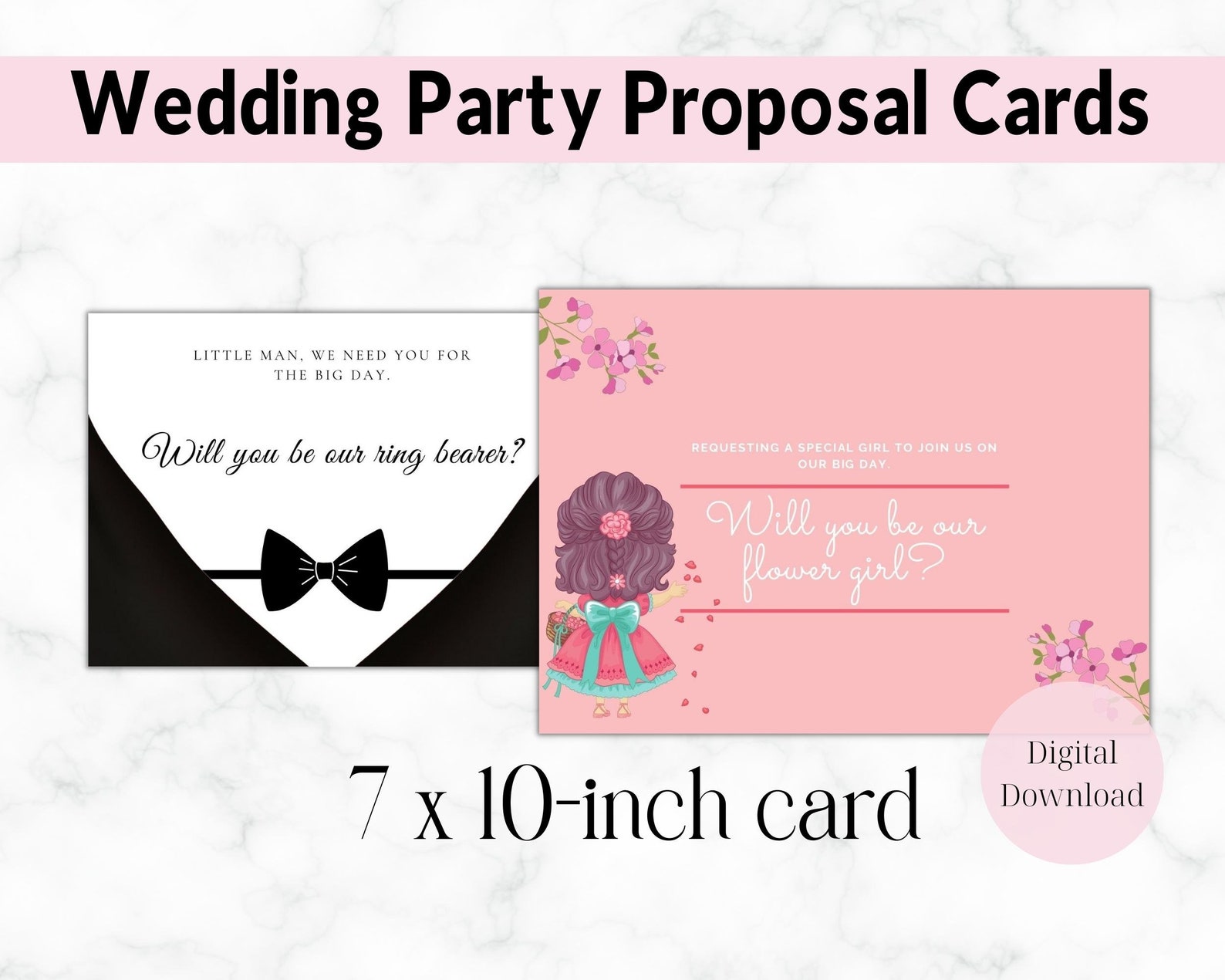 Ring Bearer Proposal Card Printable | Will You Be My Ring Bearer Card ...