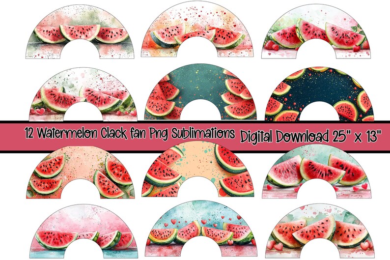 Watermelon PNG Bundle Clack Fan | One in A Melon Png Fans, Clack Fan ...