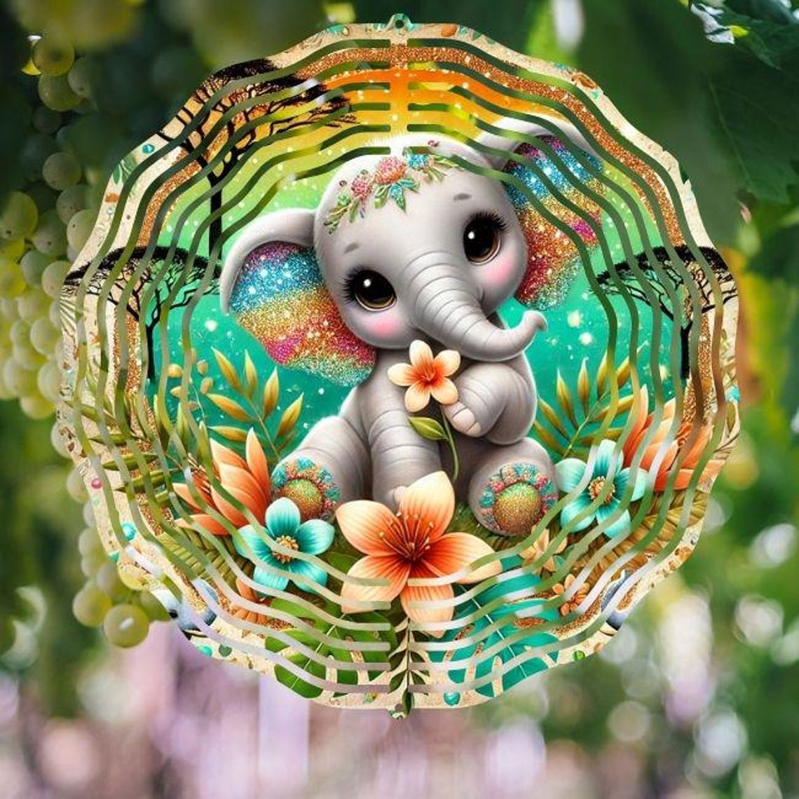 Safari Baby Elephant Wind Spinner PNG - Safari Baby Animal Printable ...