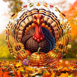 Turkey Wind Spinner PNG File Design, Sunflower Fall Garden Decor ...