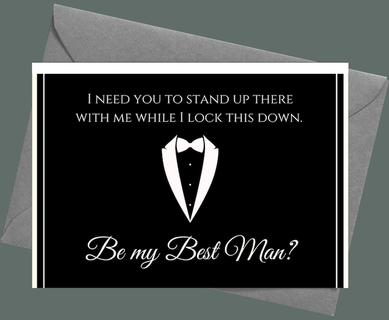 Best Man Proposal Card Printable | Will You Be My Best Man Card ...