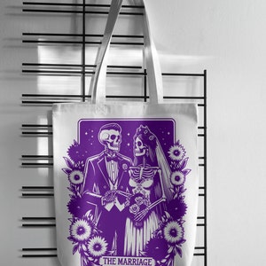 The Marriage Tarot Card Vector PNG Bundle , Bride and Groom Skeleton ...