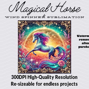 Horse Wind Spinner PNG, Wild Horse Gift for Horse Lover, Horse Garden ...