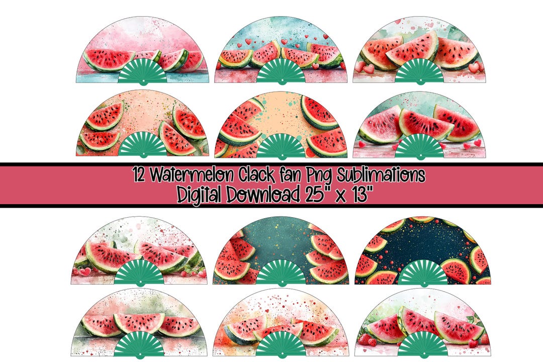 Watermelon PNG Bundle Clack Fan | One in A Melon Png Fans, Clack Fan ...