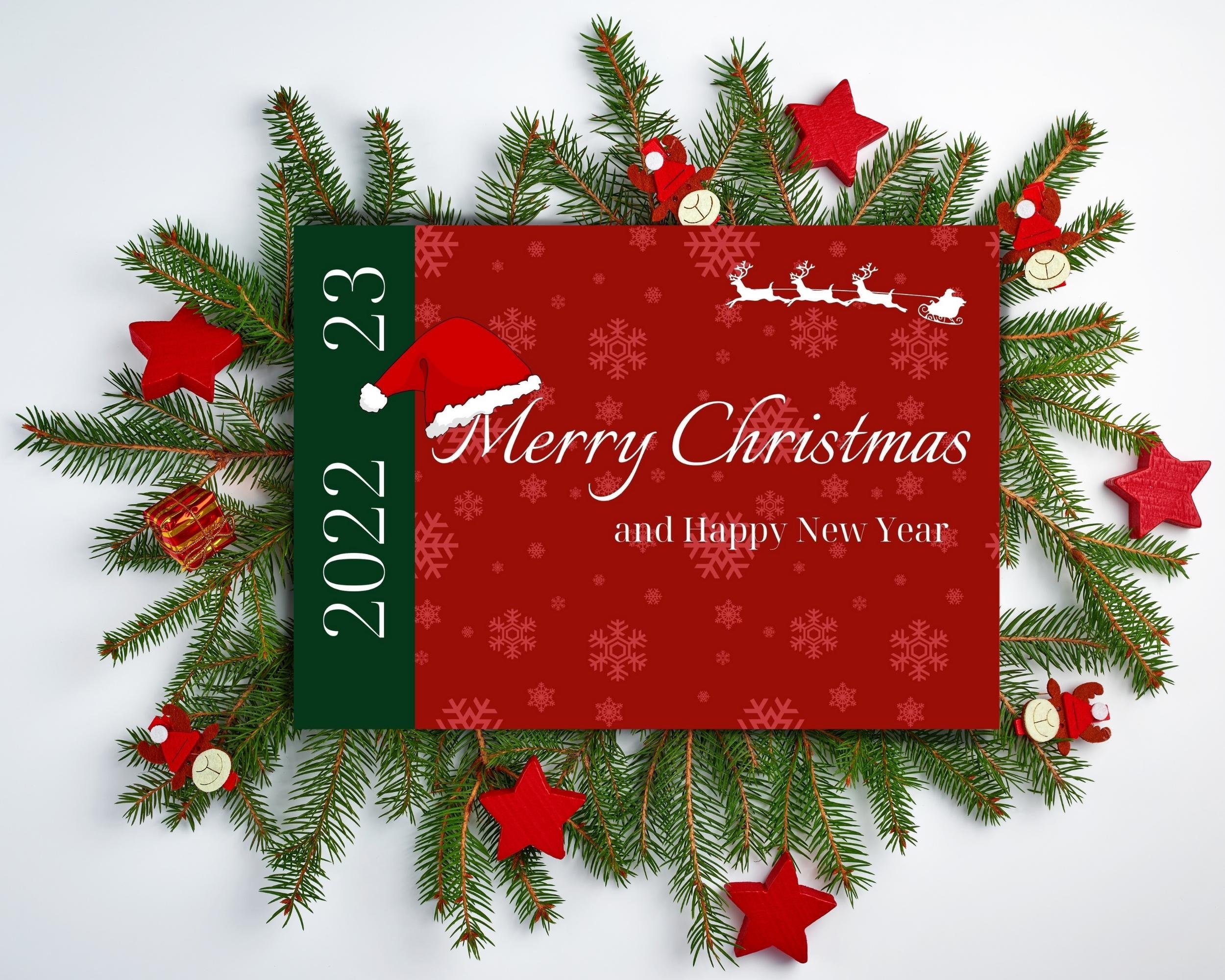 2022 Festive Christmas Card Template Editable Holiday - Etsy