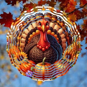 Turkey Wind Spinner PNG File Design, Sunflower Fall Garden Decor ...