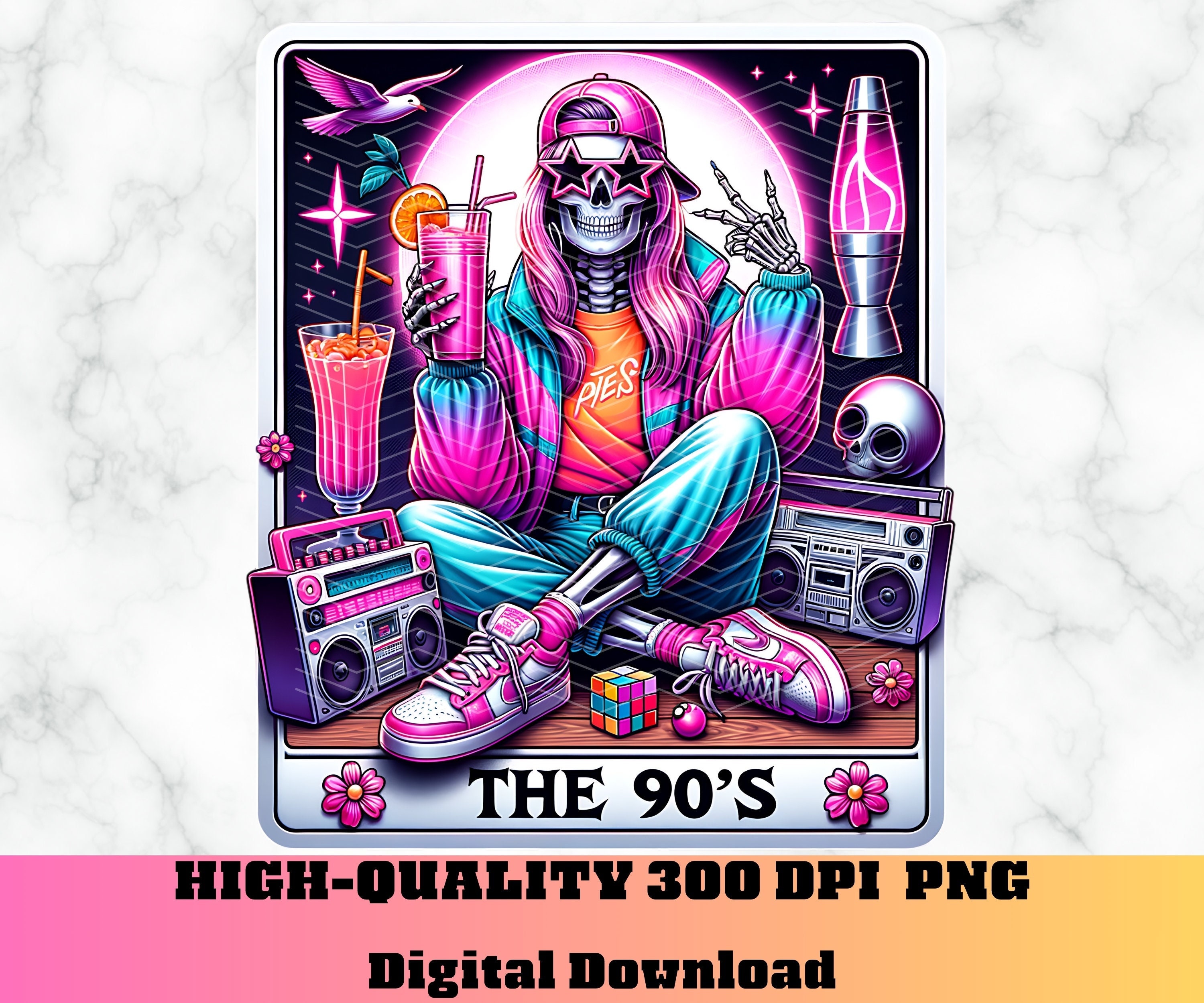 The 90S Tarot Card PNG, Raised in the 90s Tarot Card Humor, Retro ...