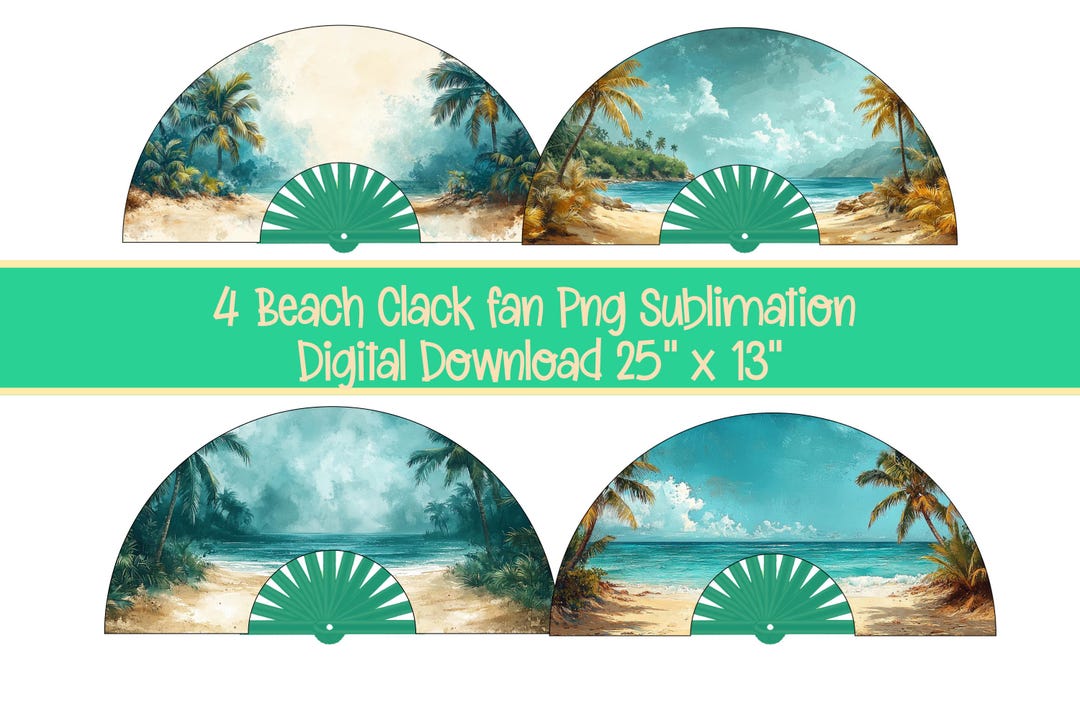 Beach Fan PNG | Clack Fan PNG, Sublimation Fans, Clack Fan Template ...